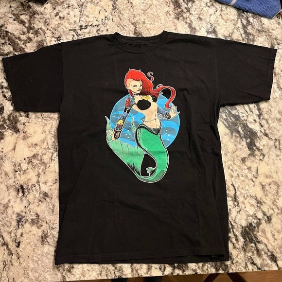 TeeFury | Shirts | Punk Little Mermaid T Shirt M | Poshmark